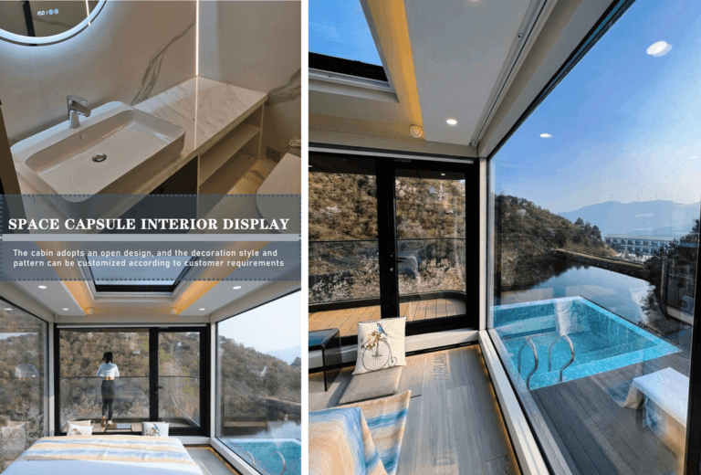 JINSOUL Space capsule house E7 model with 2 beds - Largest Capsule ...