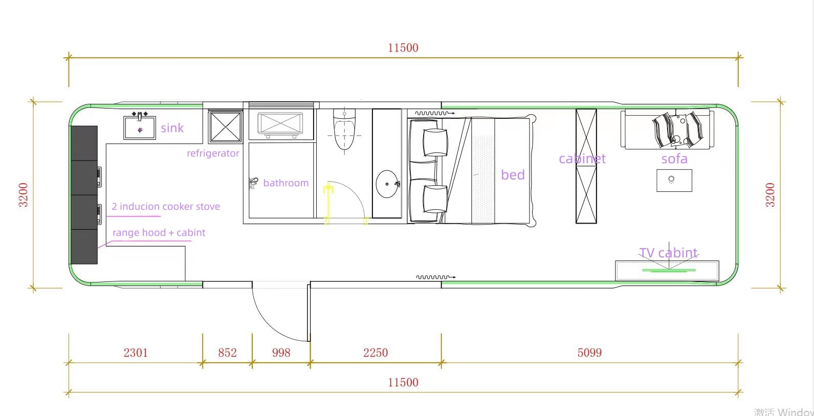 JINSOUL Space capsule house E7 model with 2 beds - Largest Capsule ...